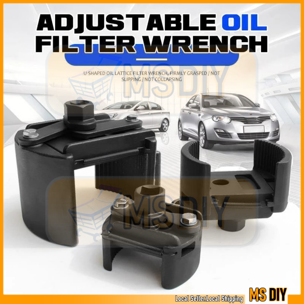 U-Type 60-80mm 80-105mm 105-145mm Adjustable Two Way Oil Filter Removal ...