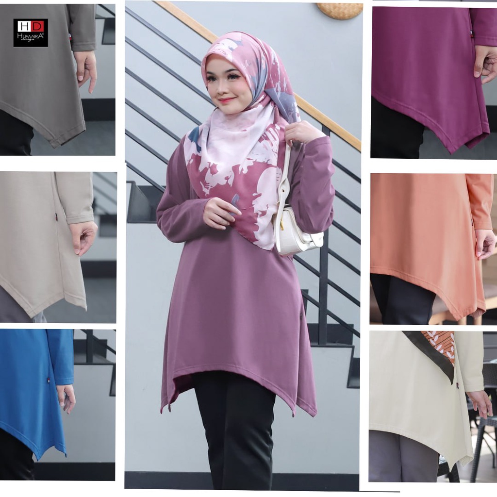 T shirt Basic Curve by Humaira Design | Shopee Malaysia