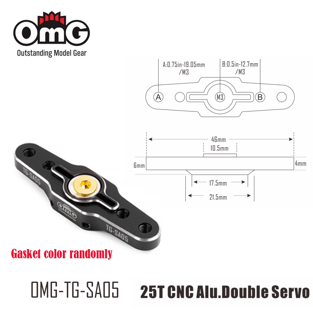OmG M2/M3 25T/15T Servo Arm Multifun Standard Servo Alloy Full Metal ...