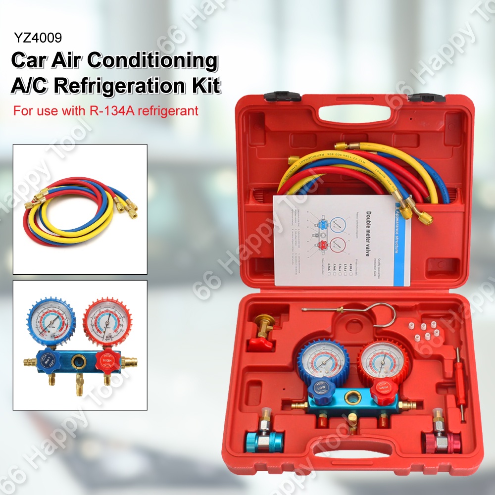 Automotive Air Conditioning Refrigeration Manifold Gauge Set Tool ...
