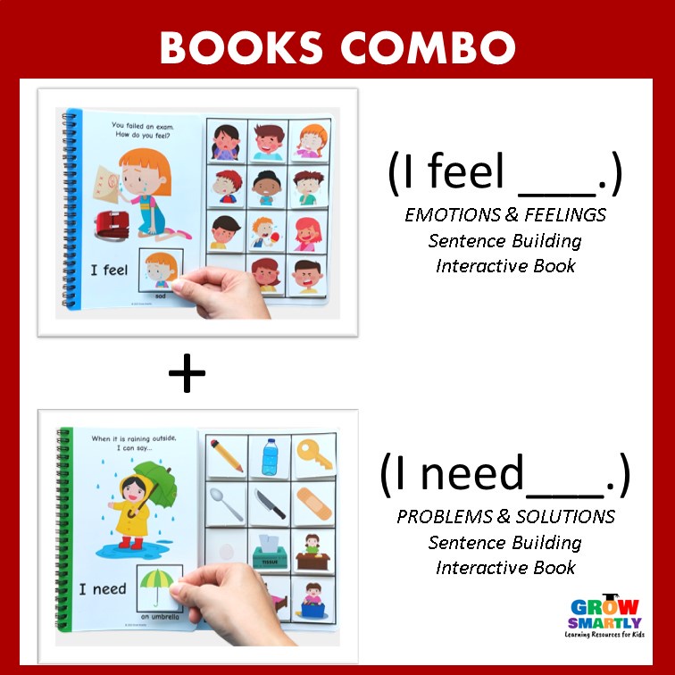 SENTENCE BUILDING Emotions Interactive Book Busy Book Quiet Book ...