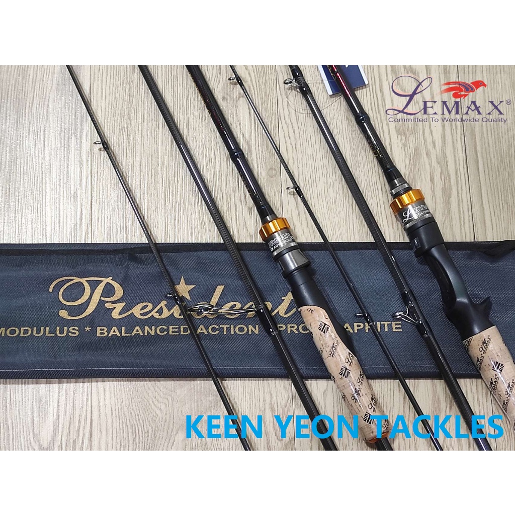 LEMAX PRESIDENT TRAVEL JIGGING FISHING ROD ( SPINNING/ BAITCASTING ...