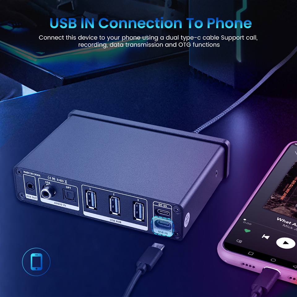 AIYIMA Audio DAC-A2 PRO Gaming Decoder ESS9018K2M USB Fiber Coaxial Support Computer PS4 5 ...