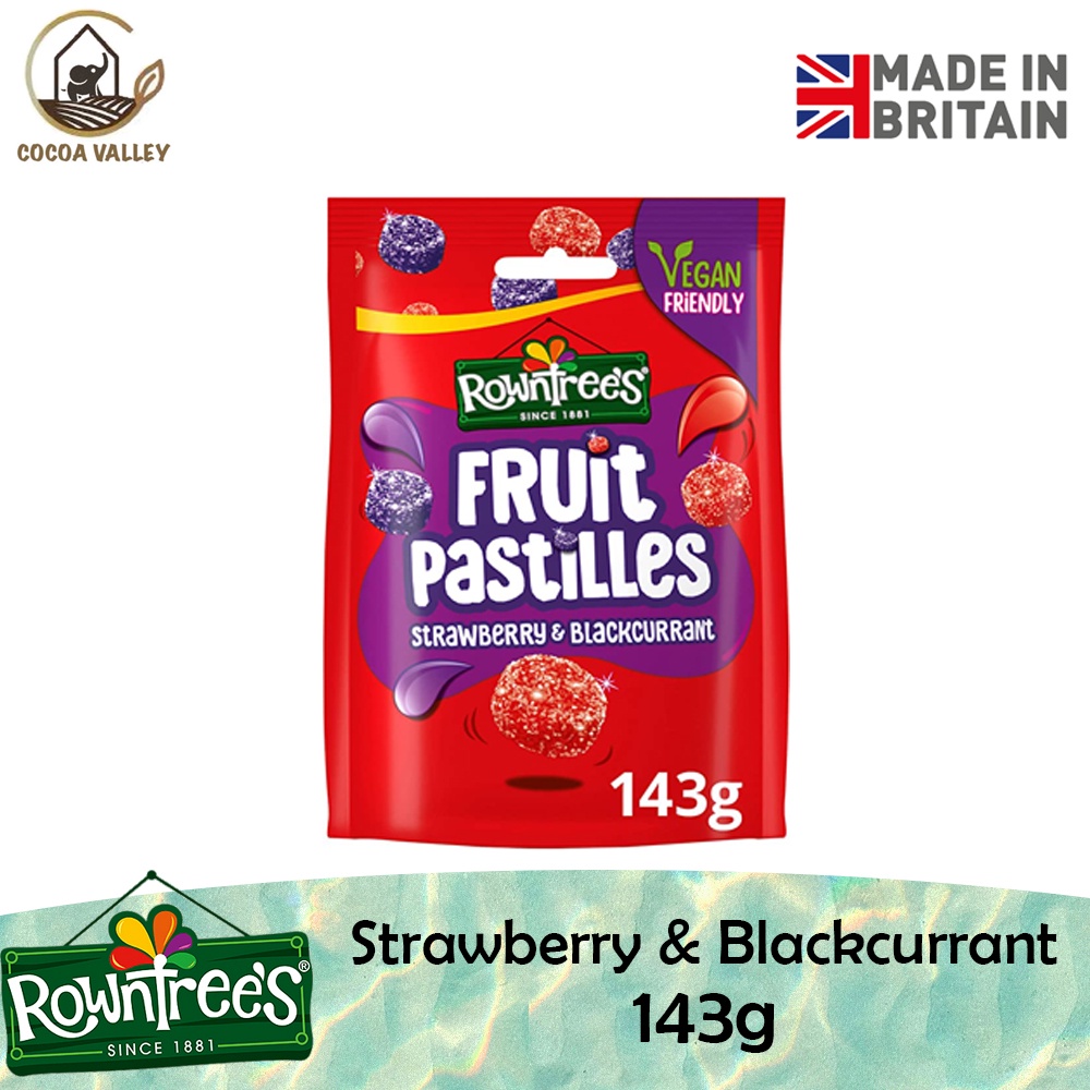 Rowntree's Fruit Pastilles Strawberry & Blackcurrant 143g | Shopee Malaysia