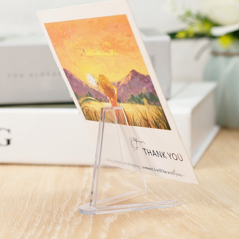 [ Featured ] Clear Triangle Display Stand Plastic Storage Rack Photo ...