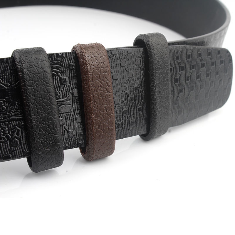 10pcs Set Genuine Men's Leather Belt Ring Belt Buckle Loop Fixing Tail ...