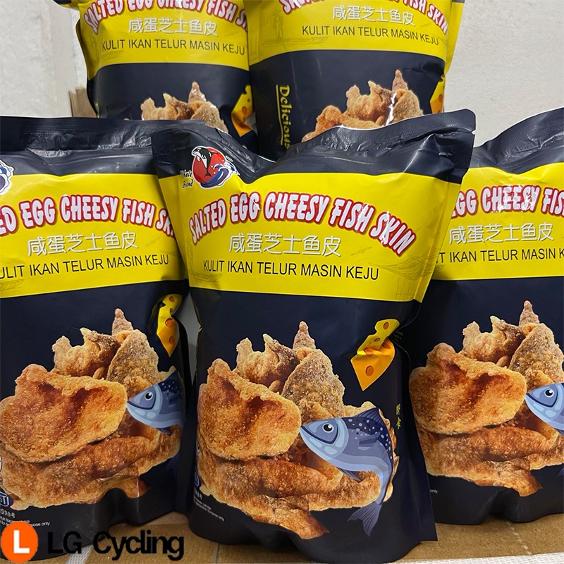 Salted Egg Fish Skin 70/100gm Original Chessy Fish Skin Kulit Ikan ...
