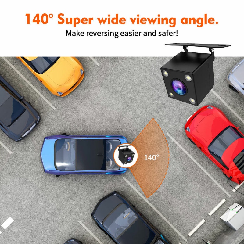 Evean Foldable Car Monitor 4.3" Screen For Rear View Reverse Camera TFT ...