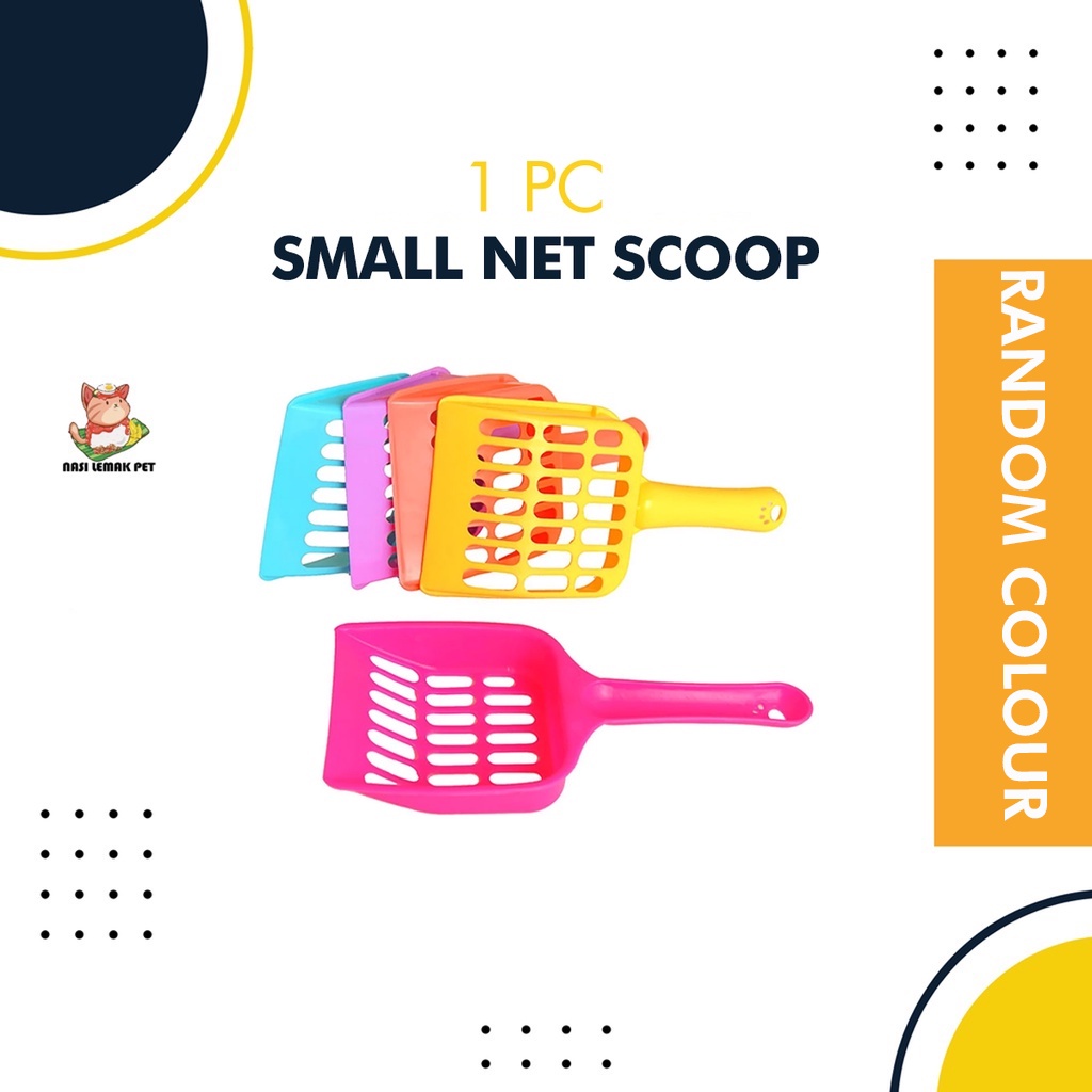 Small Net Kitten Litter Cat Poop Shovel Kucing Scoop Bekas Poop Kucing ...