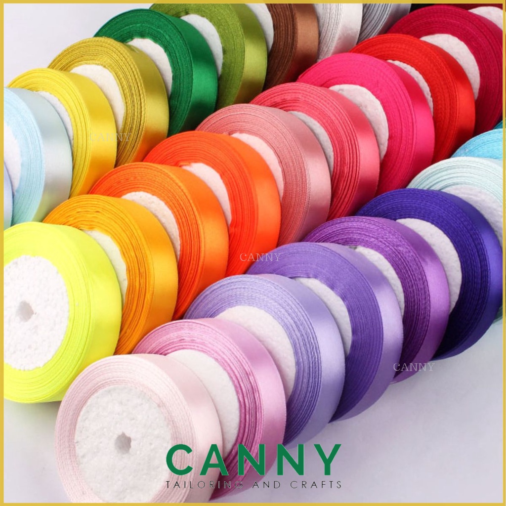 25 Yards Satin Ribbon Width 20mm / Reben Kain 20mm Lebar [KOD 80811049 ...