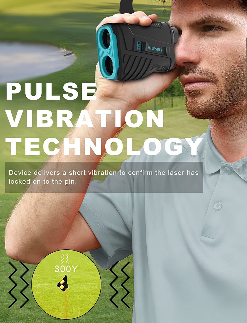 Mileseey PF280 Pro Professional Golf Rangefinder 600M / Yard, Laser Telescope Distance Meter ...