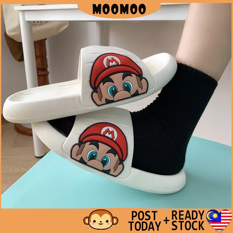READY STOCK MOOMOO Men Women Slippers Lelaki Perempuan Sandals Selipar ...