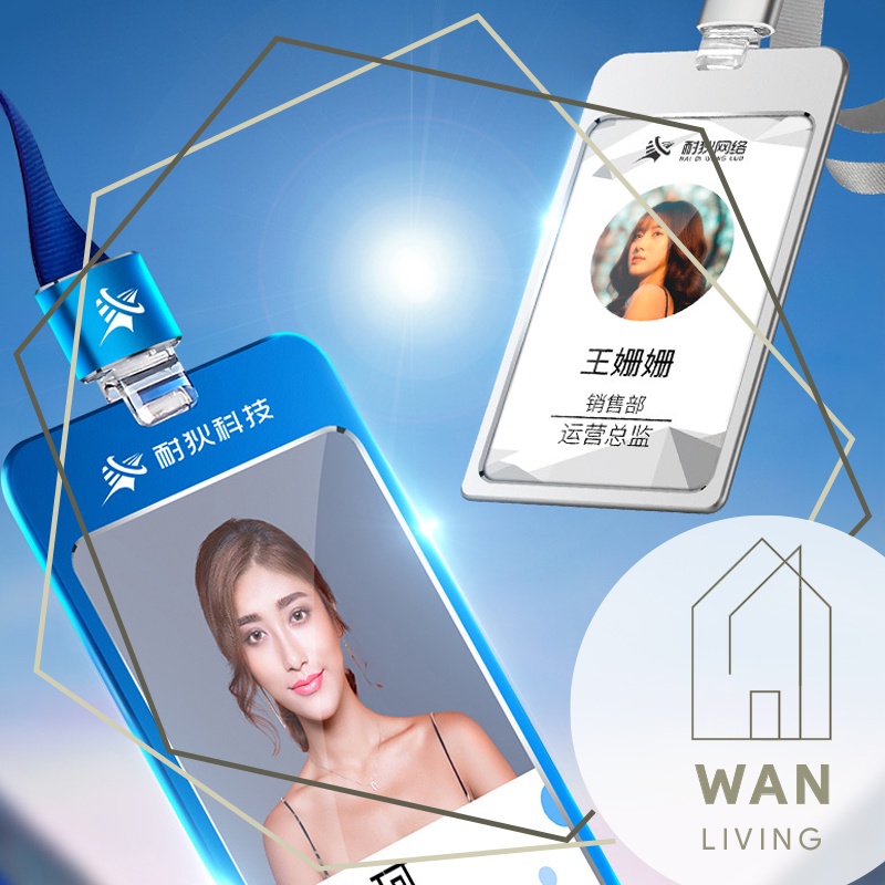 Pemegang Kad Pekerja Employee Work Badge ID Aluminium Card Holder ...