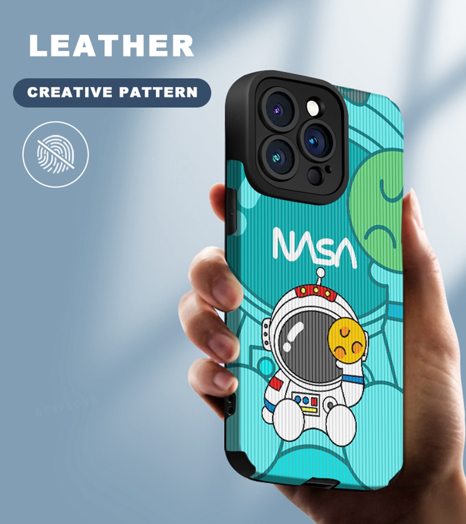 Astronaut Leather Phone Case for IPhone 11 12 13 14 Pro Max 11Pro 13Pro ...