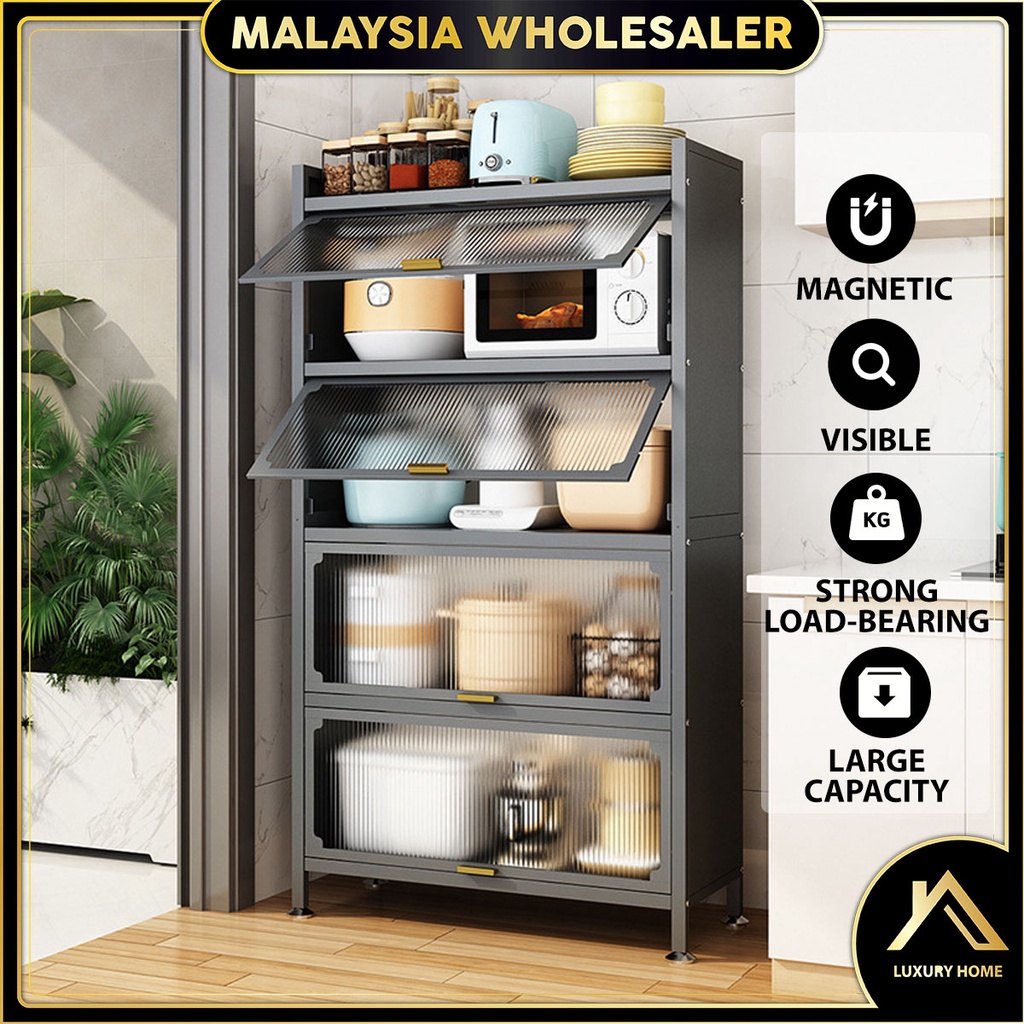 3/4/5layer Rak Dapur Kabinet Kitchen Organizer Storage Rack Microwave ...