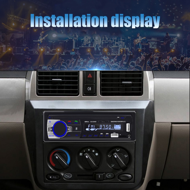 Evean 24V Car Radio In Dash 1 Din Tape Recorder MP3 Player JSD-520EVEAN ...