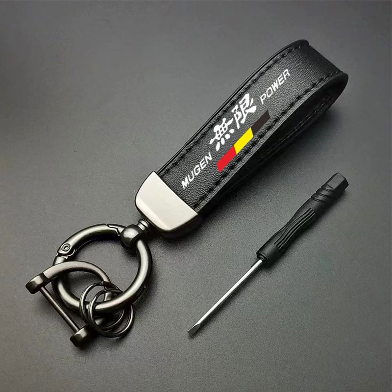Honda Car Keychain High Grade Leather High Quality Key Chain For Mugen ...
