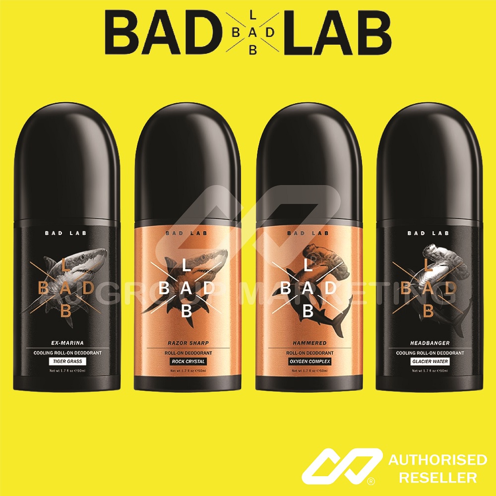 Bad Lab Cooling Roll On Deodorant (50ml) [Razor Sharp / Hammered / Ex ...