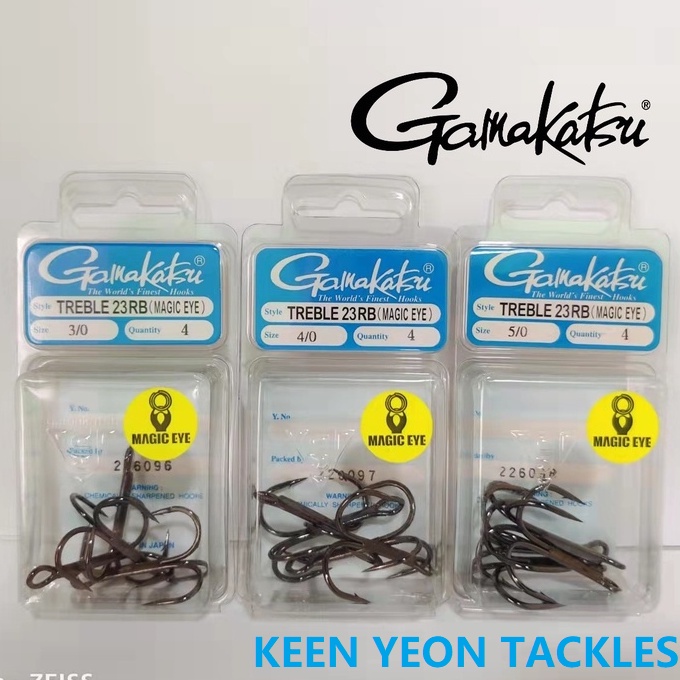 GAMAKATSU TREBLE 23 RB MAGIC EYE FISHING HOOK (MADE IN JAPAN) | Shopee Malaysia