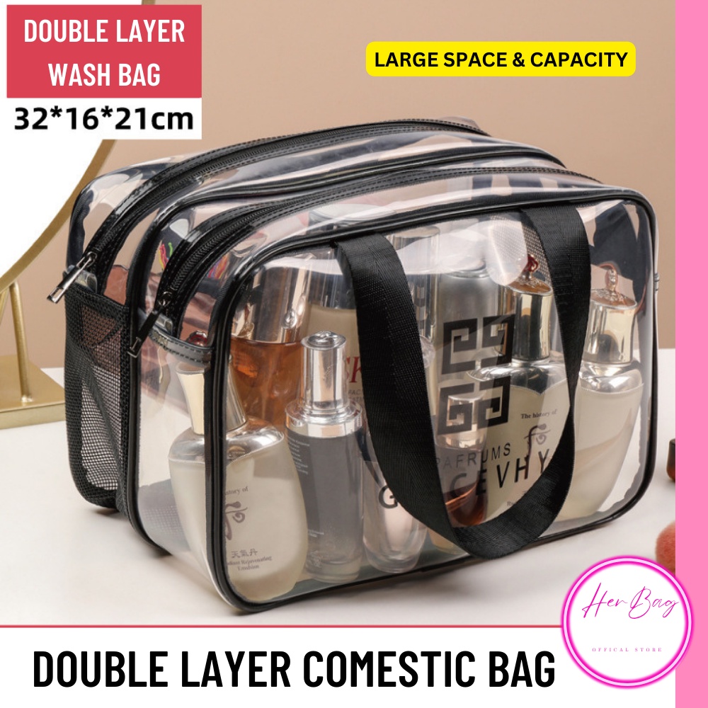 READY STOCK 😍 Cosmetic Bag Wash Bag Travel Make up Beg Wanita Storage ...