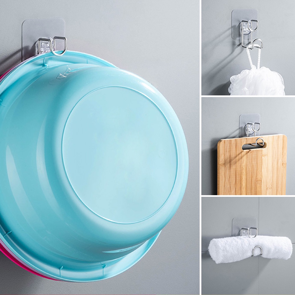 Wall Mounted Home Wall Hanging Washbasin Hook Space Saving Heavy Duty ...