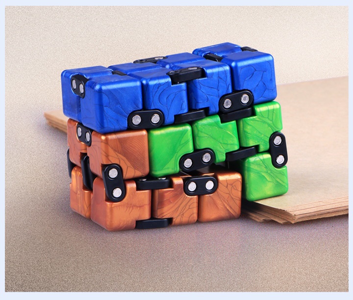 QIYI Infinity Cube Mini Fidget Toy Flip Cube 2x2 Brain Teasers Toys for ...