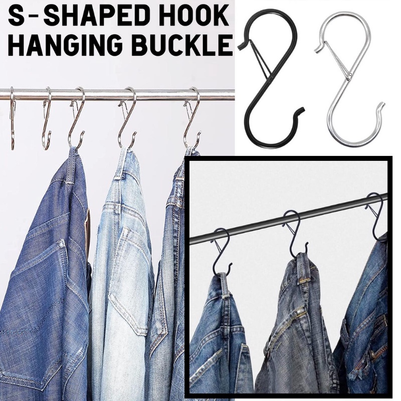 Durable S-shaped Hook with Windproof Buckle Multifunctional Home ...
