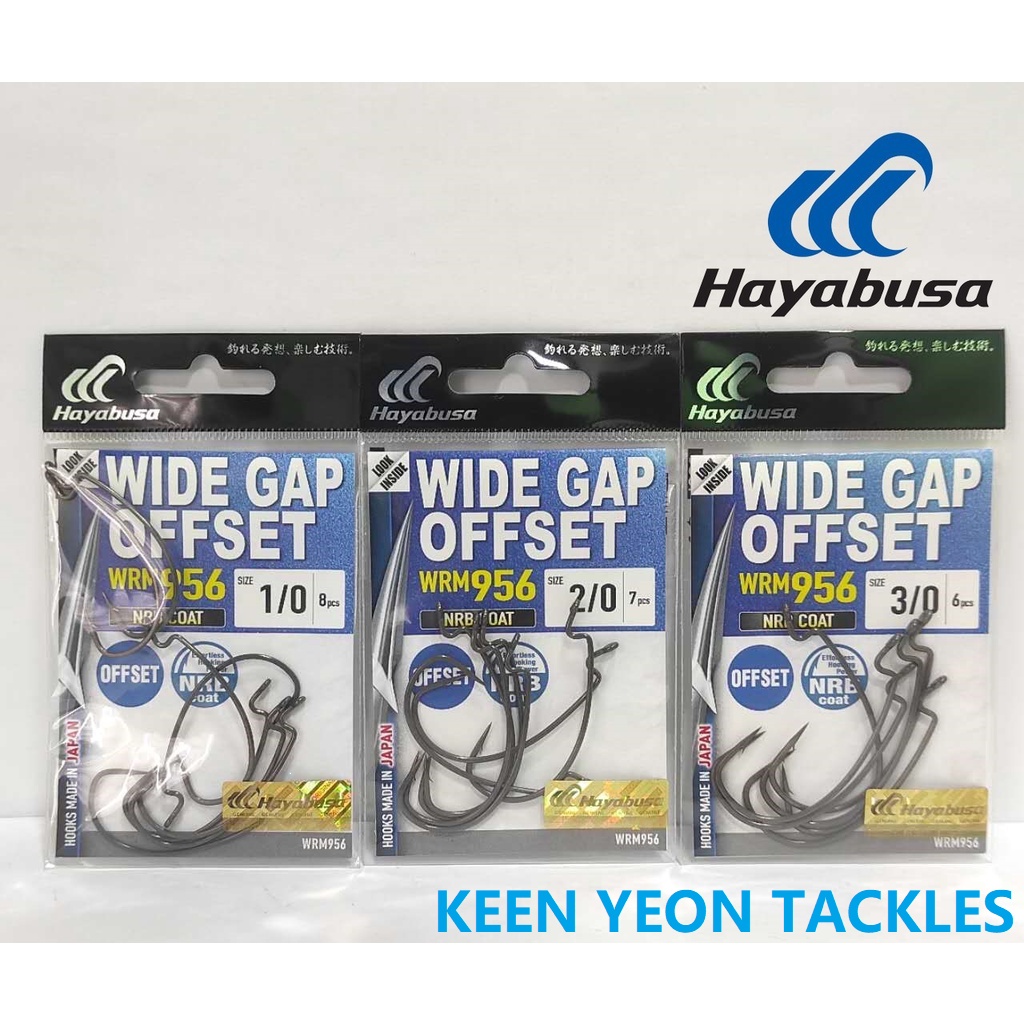 HAYABUSA WIDE GAP OFFSET FISHING HOOK WRM956 ( MADE IN JAPAN ) | Shopee ...