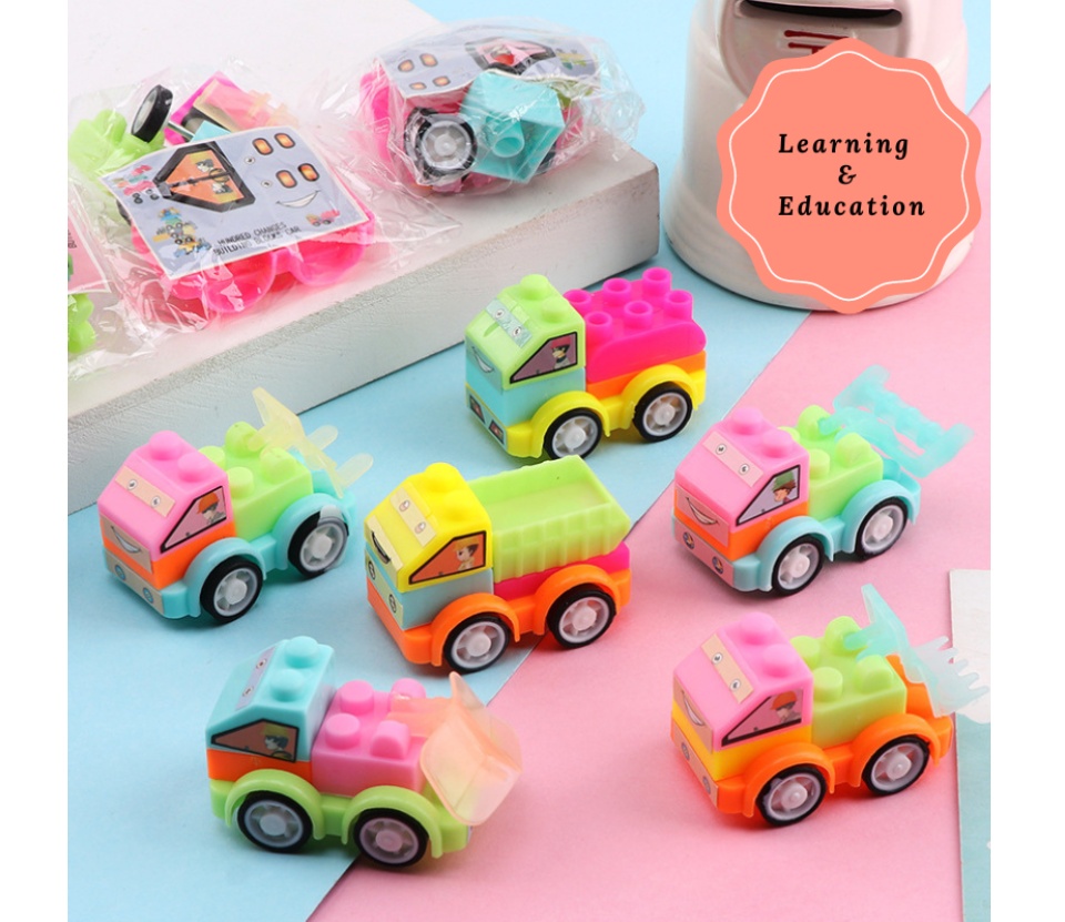 Building Block Mini Car DIY Truck School Kid Gift Children Birthday ...