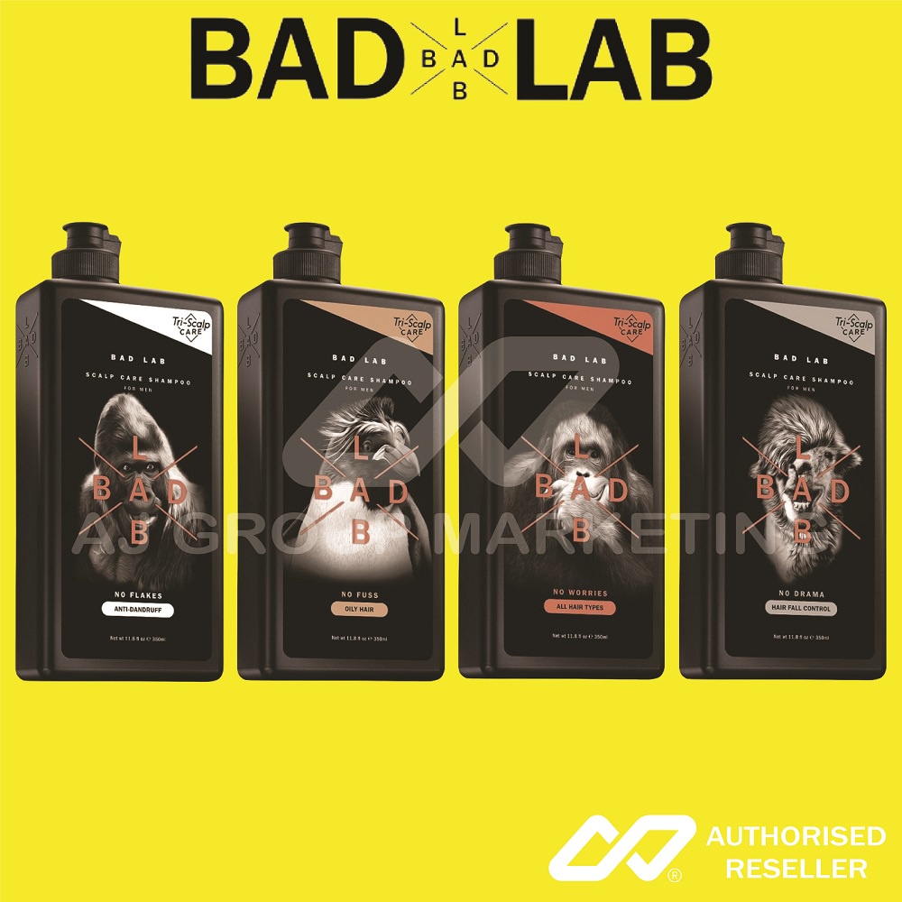 Bad Lab Scalp Care Shampoo (350ml) [No Worries / No Drama / No Flakes ...