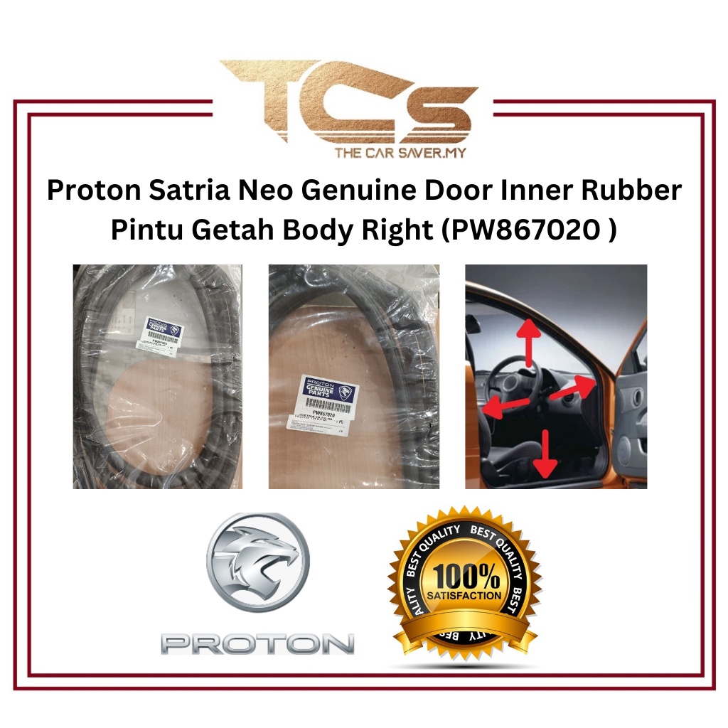 Proton Satria Neo Genuine Door Inner Rubber Pintu Getah Body Right ...