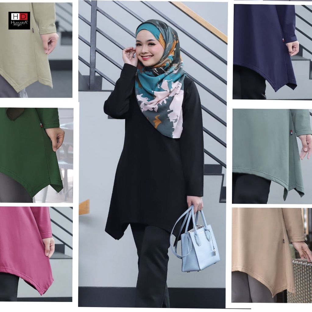 T shirt Basic Curve by Humaira Design (A) | Shopee Malaysia