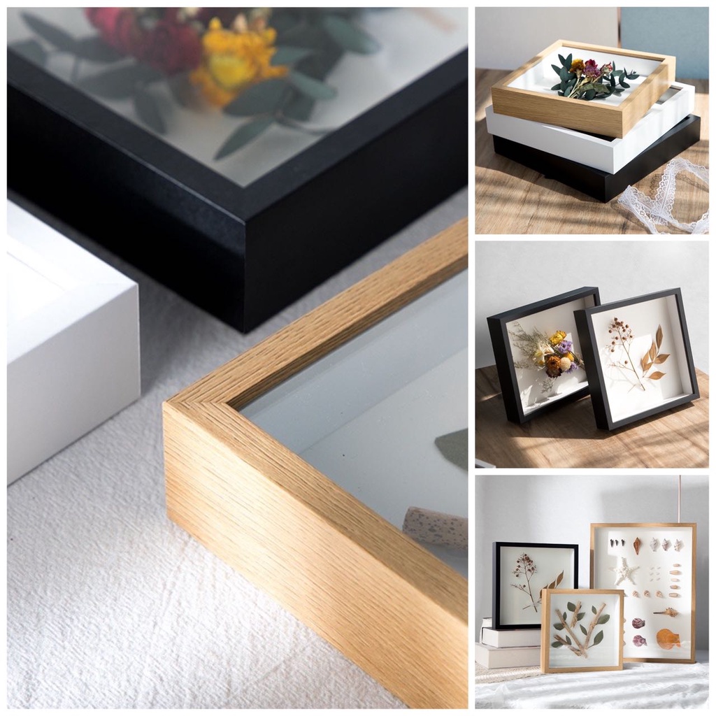 Ready Stock Acrylic 3D 3cm Depth Photo Hollow Frame Wooden Frame DIY ...