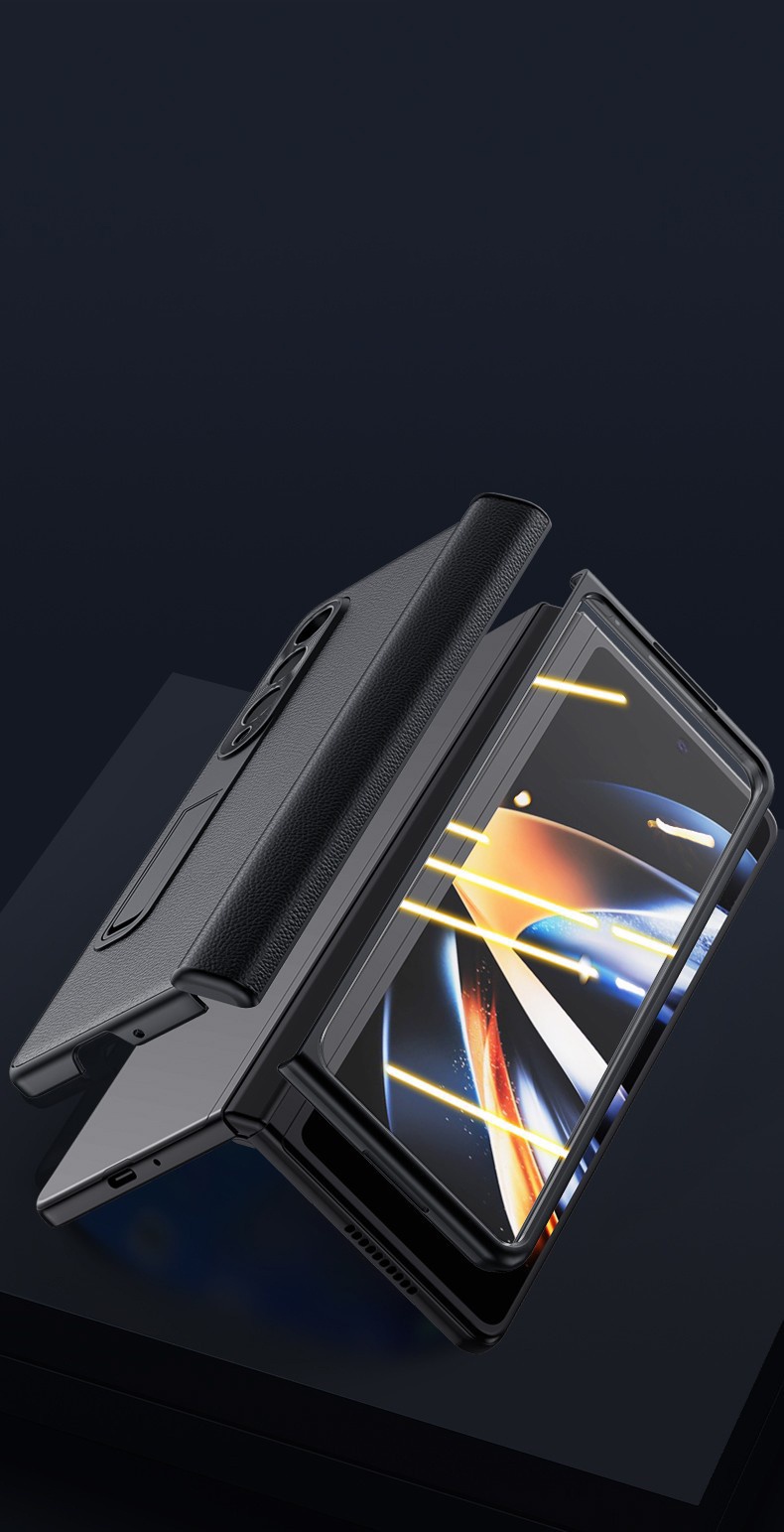 For Samsung Galaxy Z Fold 2345 Case with hinges and stand Fold 5 Fold 4 ...