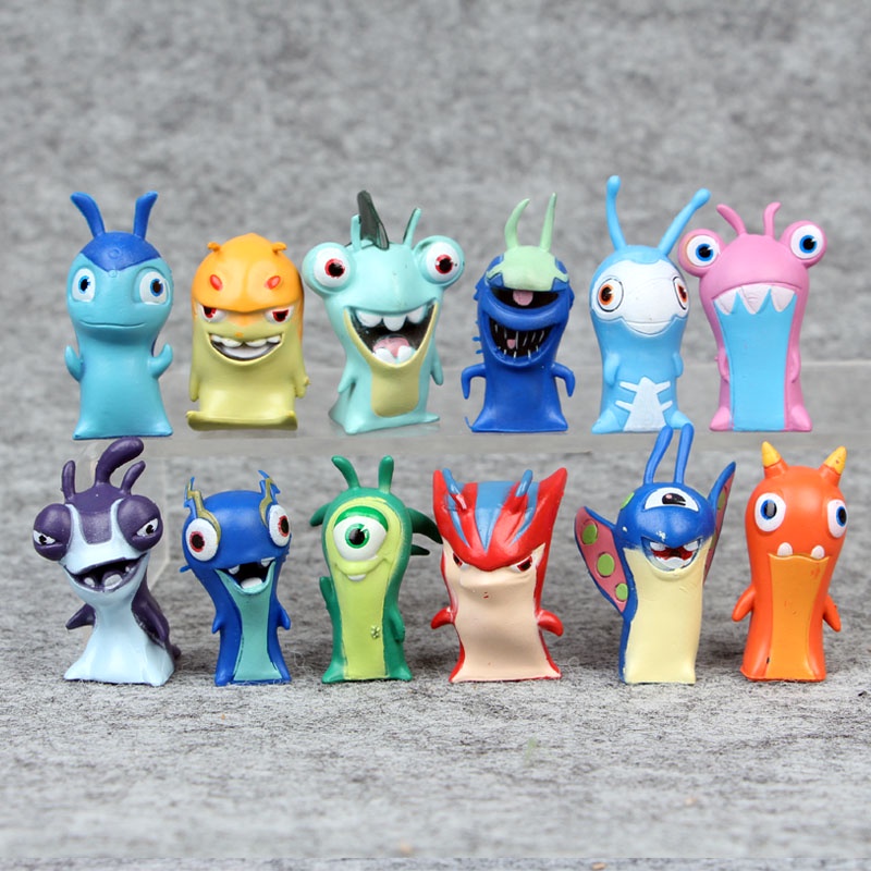 Vibrant 24 Piece Slugterra Action Figures Pvc Toys Featuring Burpy ...
