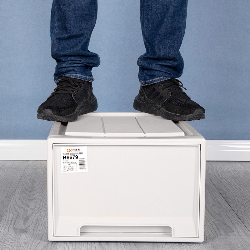 Stackable Clothes Storage Box with Drawer Type Plastic Container Home ...