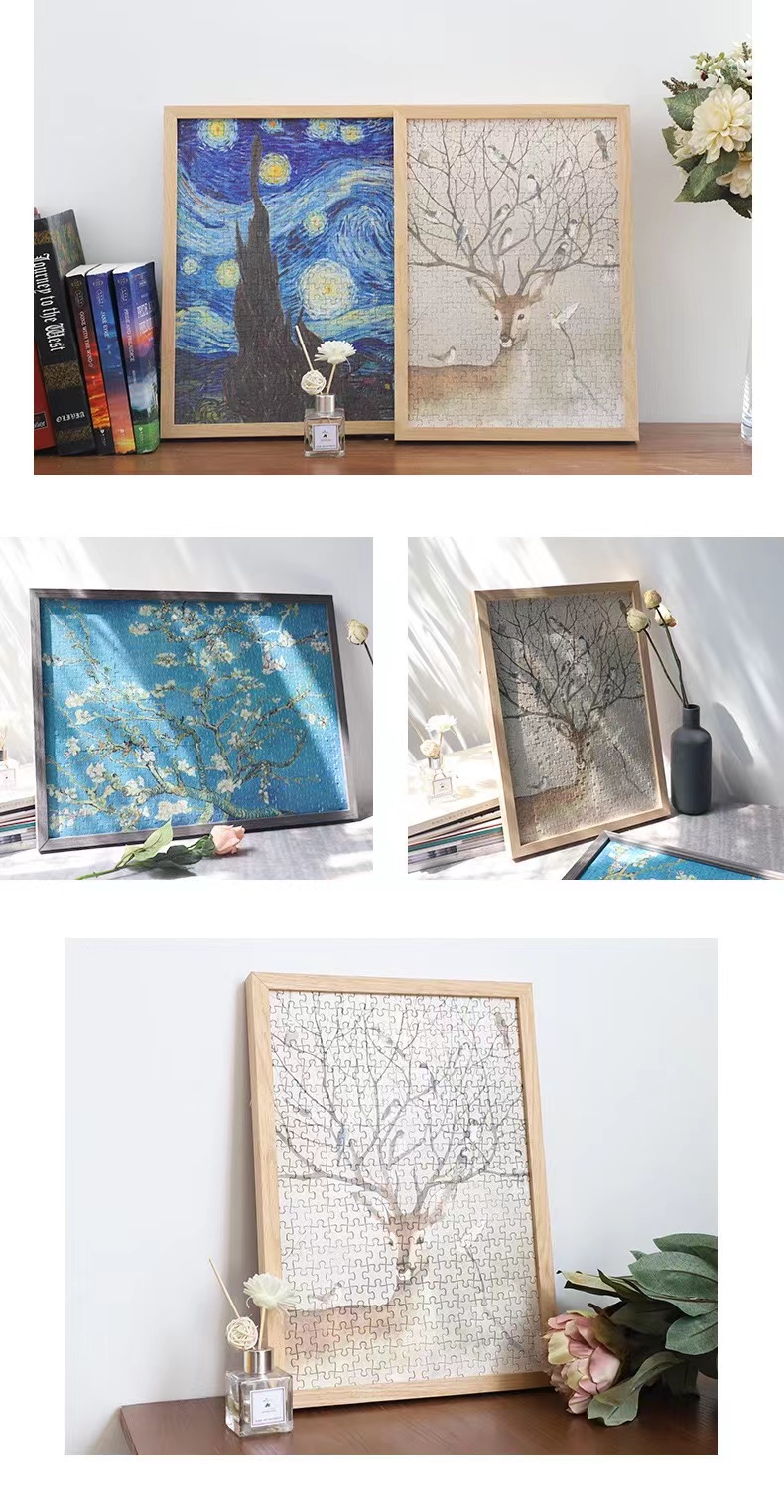 【Customizable Size】A1 A2 A3 A4 Wooden Photo Frame Large Size Picture ...