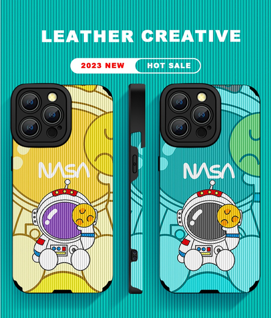 Astronaut Leather Phone Case for IPhone 11 12 13 14 Pro Max 11Pro 13Pro ...