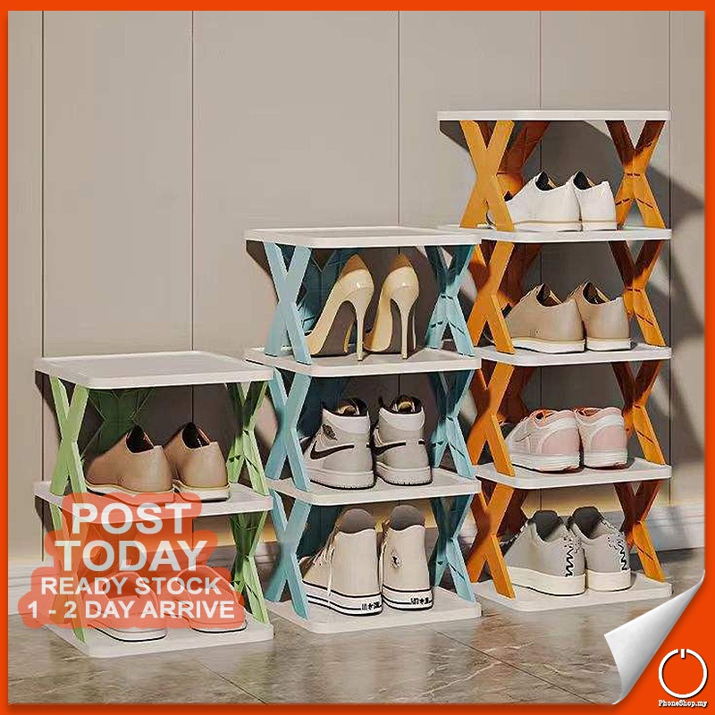𝐀𝐍𝐓𝐈 𝐅𝐀𝐋𝐋𝐈𝐍𝐆 Multi Tier DIY Stackable Shoes Rack Multilayer Shoe ...