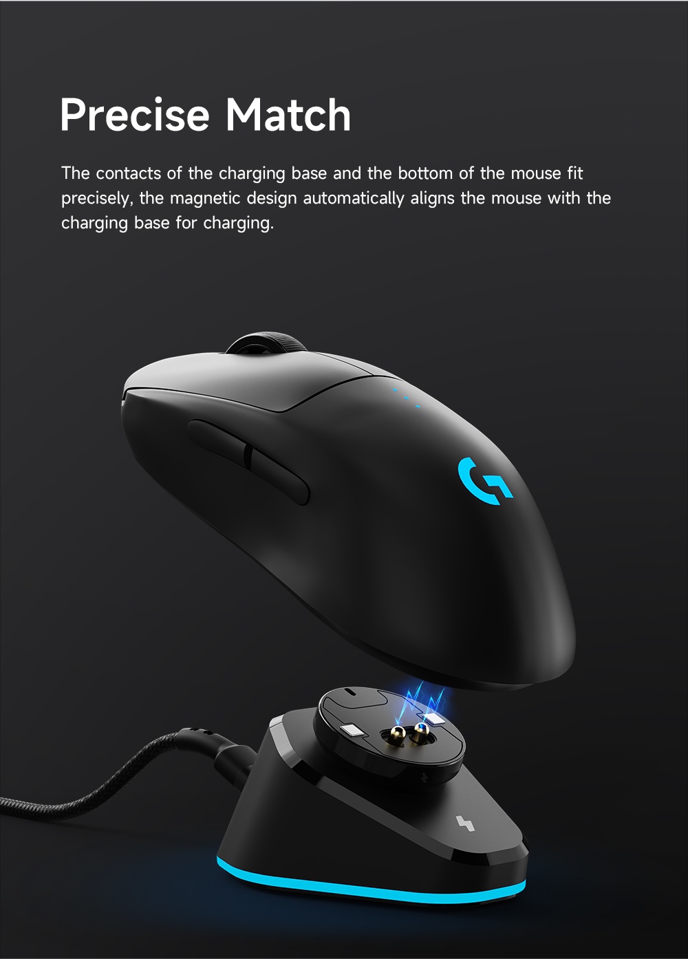 Gaming Mouse Wireless Charger For Logitech G403 G502 X Plus G703 G903 ...
