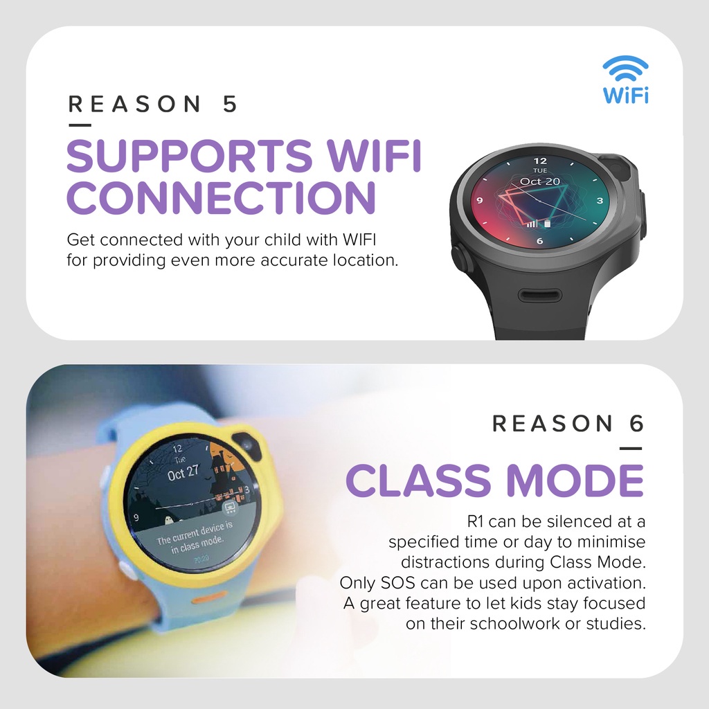 MyFirst Fone R1 - 4G Smart Watch Phone for Kids with GPS Tracking Voice Call Video Call Messages ...