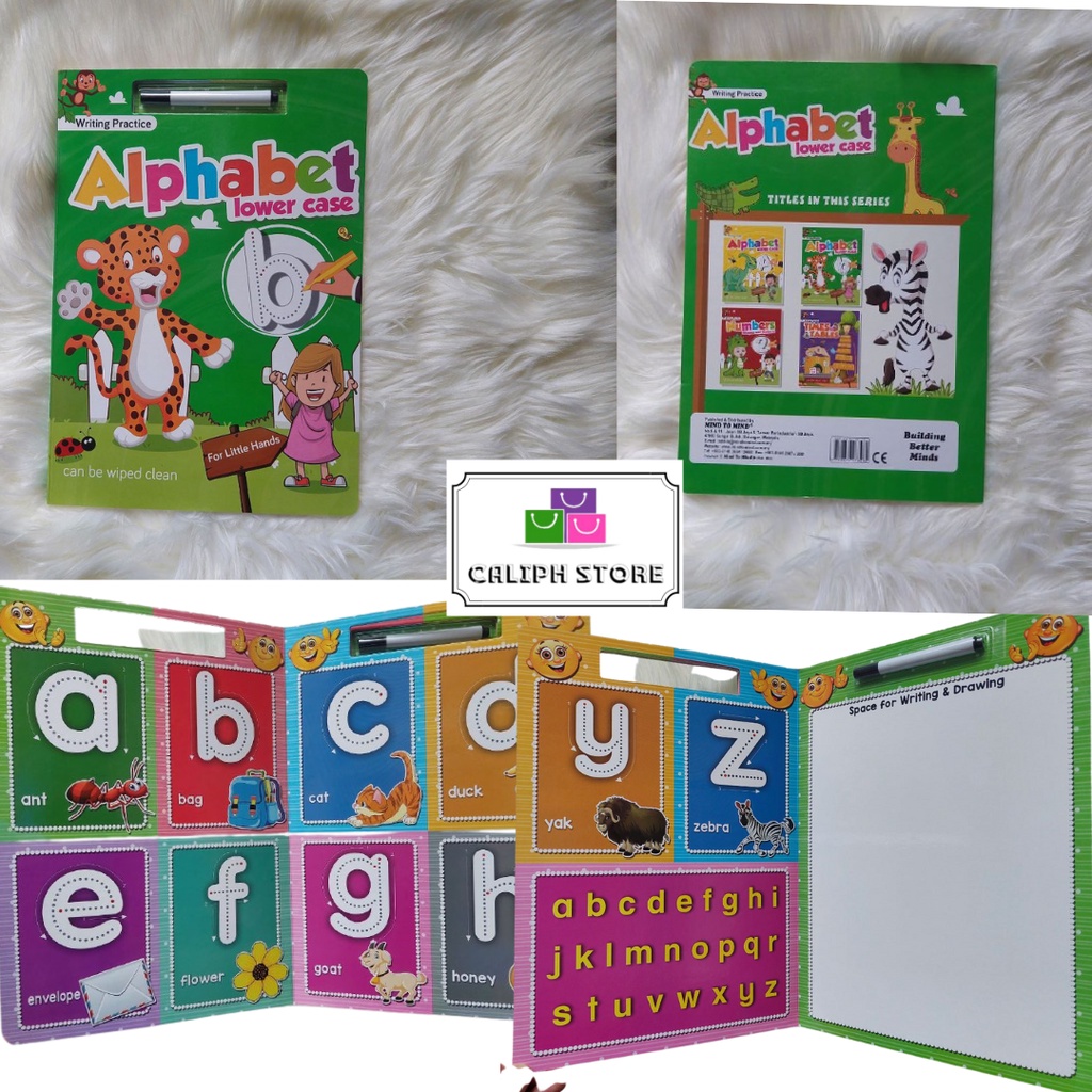 Lets Write ABC abc Number 123 JAWI | Hard Board Book | Buku Kulit Keras ...