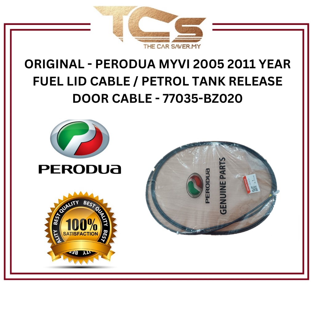 ORIGINAL - PERODUA MYVI 2005 2011 YEAR FUEL LID CABLE / PETROL TANK ...