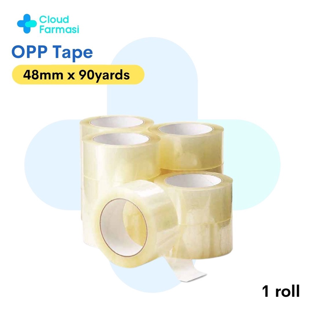 [Cloud Farmasi] OPP Tape Extra Adhesive Packing Tape (48mm x 90 Yards ...