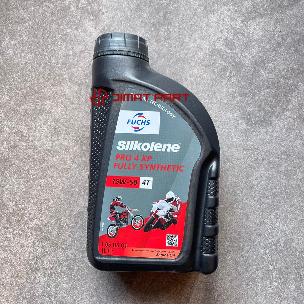 ORIGINAL FUCHS SILKOLENE PRO 4 15W-50 OIL 4T 1L FULLY SYNTHETIC ESTER ...