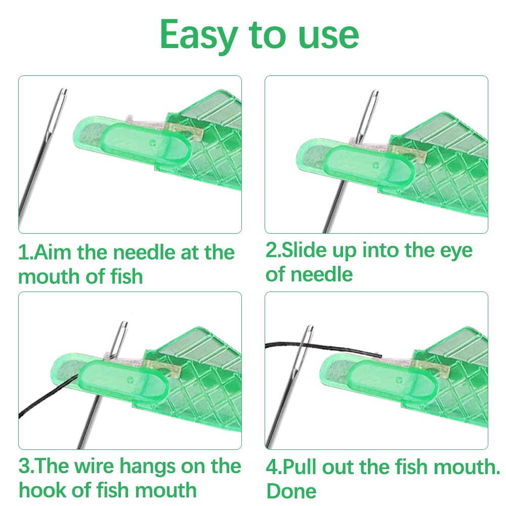 2/3/5pcs Fish Type Needle Threader Wire Loop DIY Simple Threader for ...