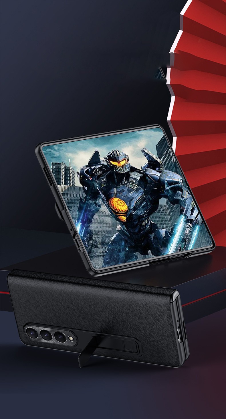 For Samsung Galaxy Z Fold 2345 Case with hinges and stand Fold 5 Fold 4 Fold 3 Fold 2 casing ...