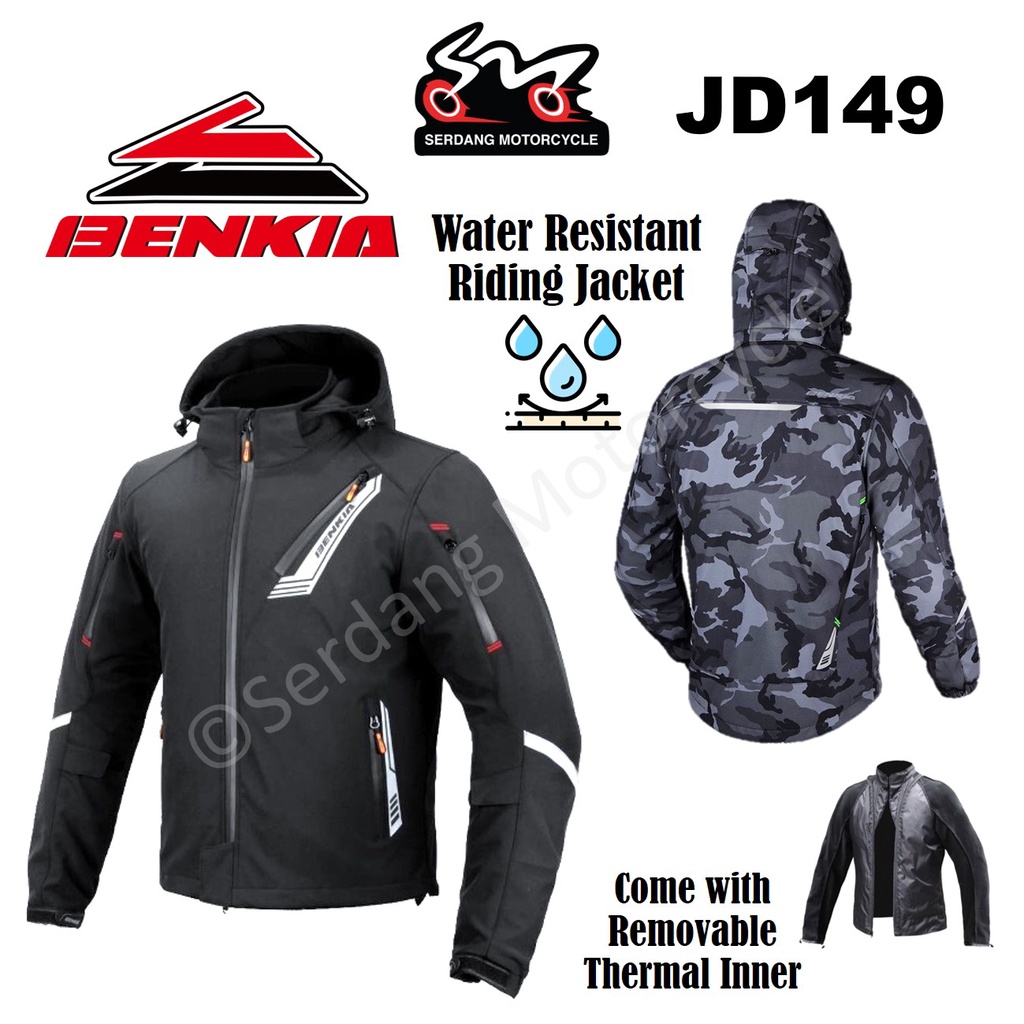 BENKIA Women Jacket JD-W149 Motorcycle Hoodie Jaket Rider Motosikal ...