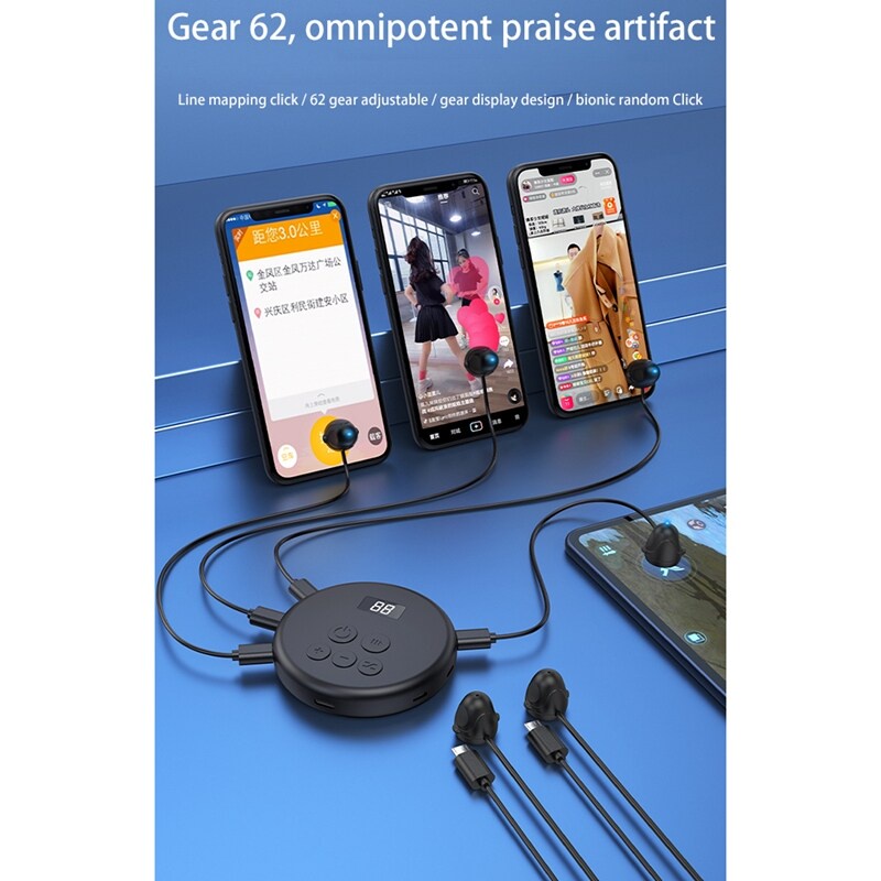 6 Clicker Max Head Mobile Phone live auto tap Screen Auto-Clicker Mute ...