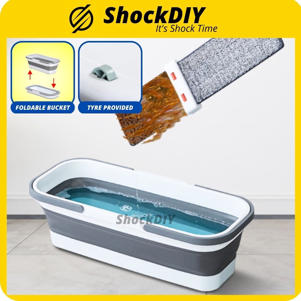 16L Collapsible Bucket Foldable Basin Mop Bucket Large Capacity ...